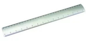 Ruler Scale 30cm 1:1 And 1:50 Scales Aluminium - PromoShop